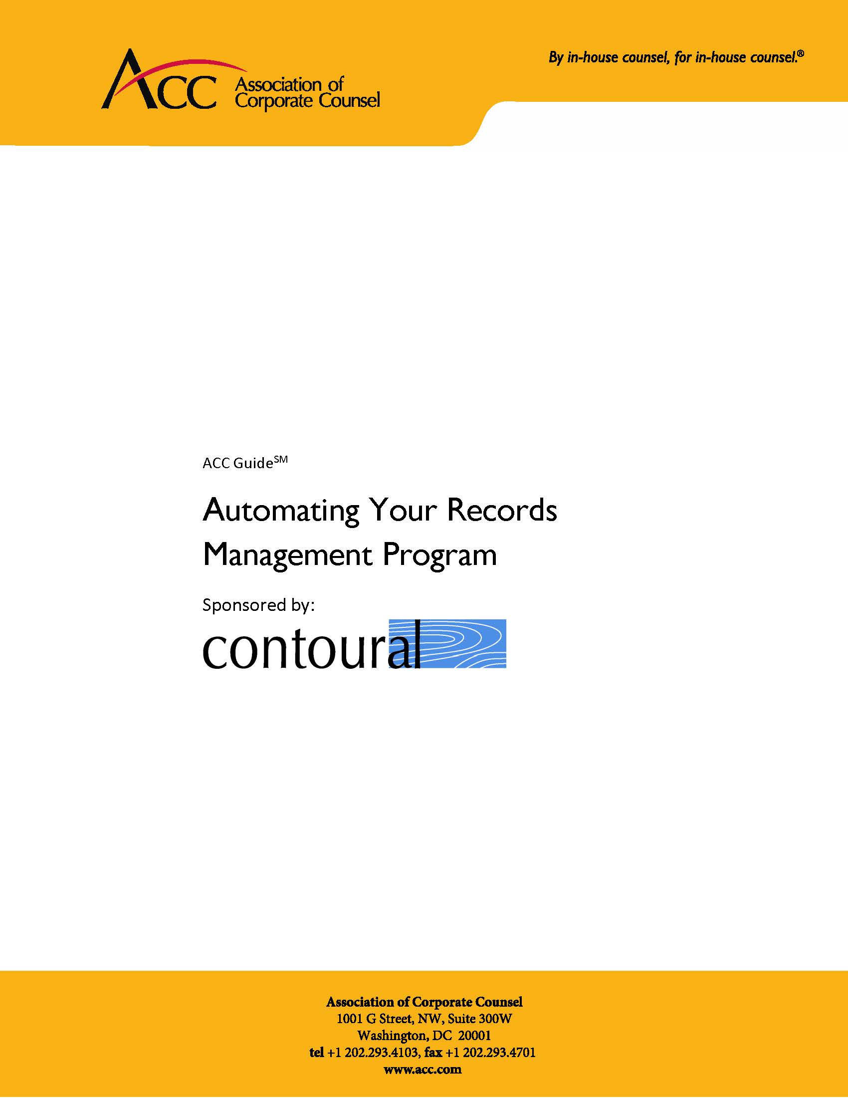 Automating Your Records Management Program - Contoural