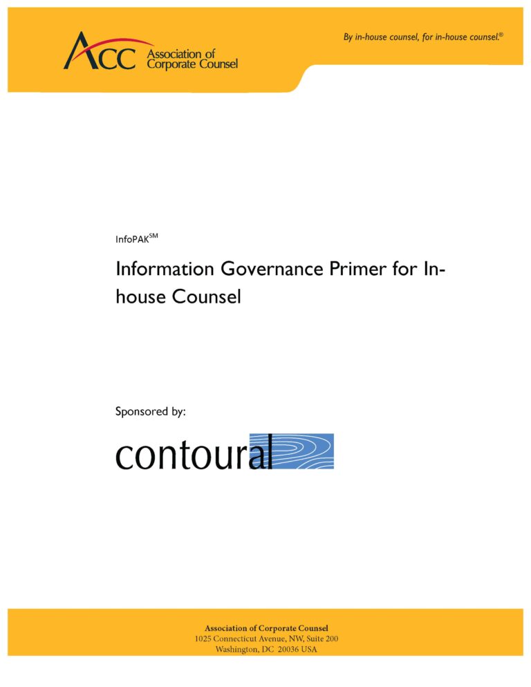 Information Governance Primer - Contoural
